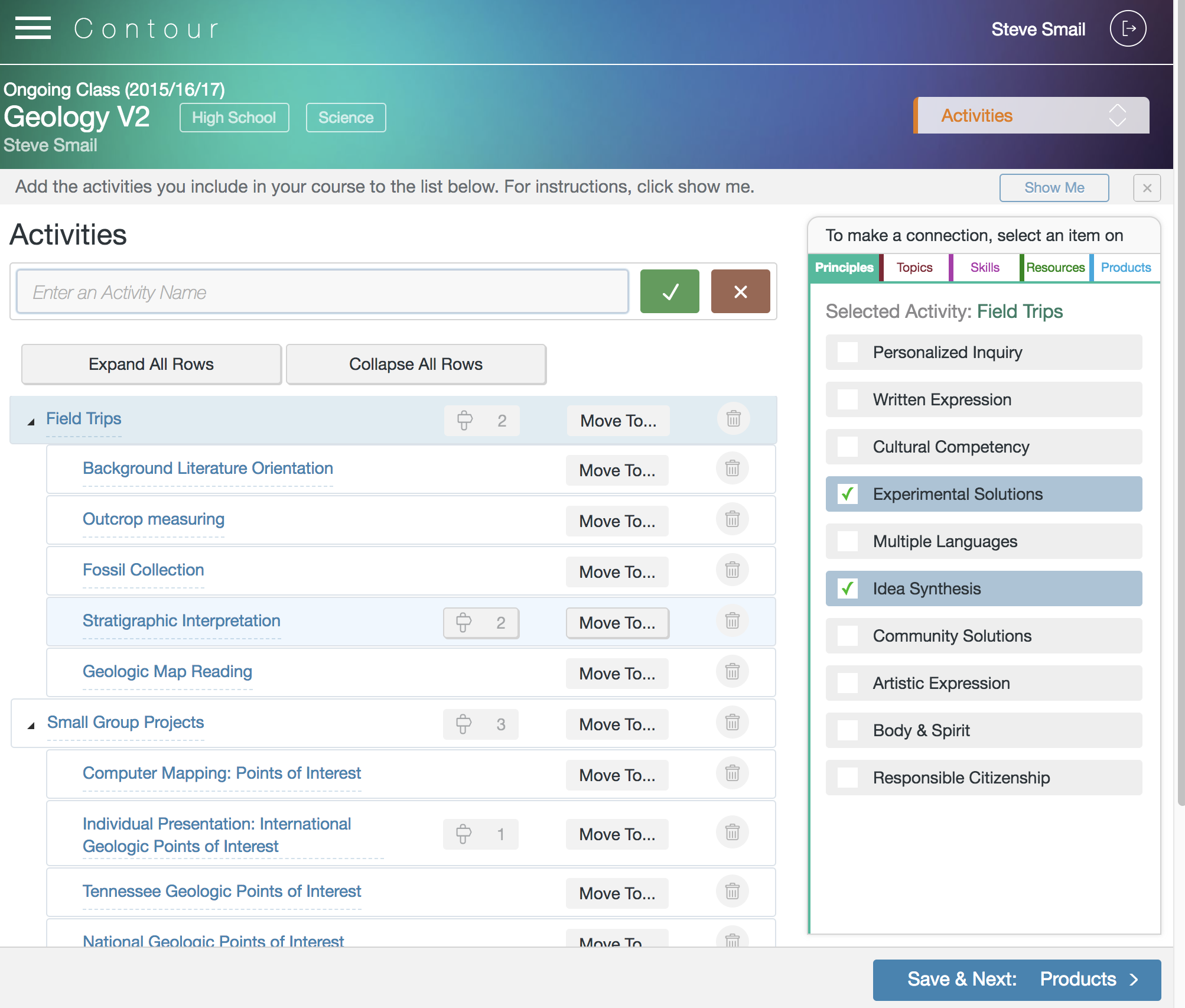 Curriculum Data Collection – Contour: Curriculum Mapping & Visualization